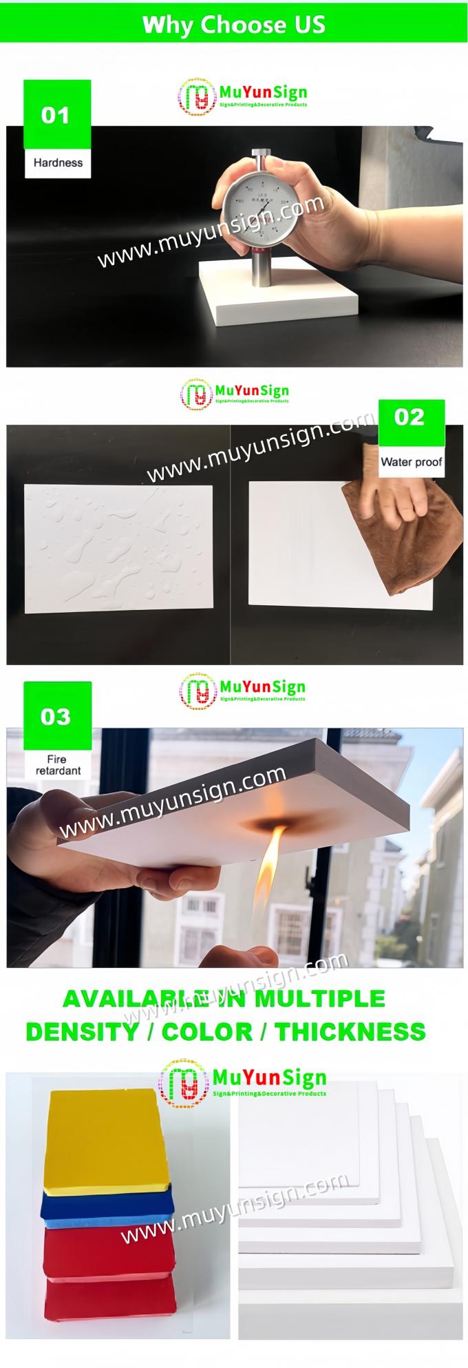 Expanded PVC Foam Board Matte Finish Multiple Density For Architectural ...